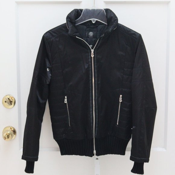 Bogner | Jackets & Coats | Bogner Black Bomber Jacket Insulated Ski ...